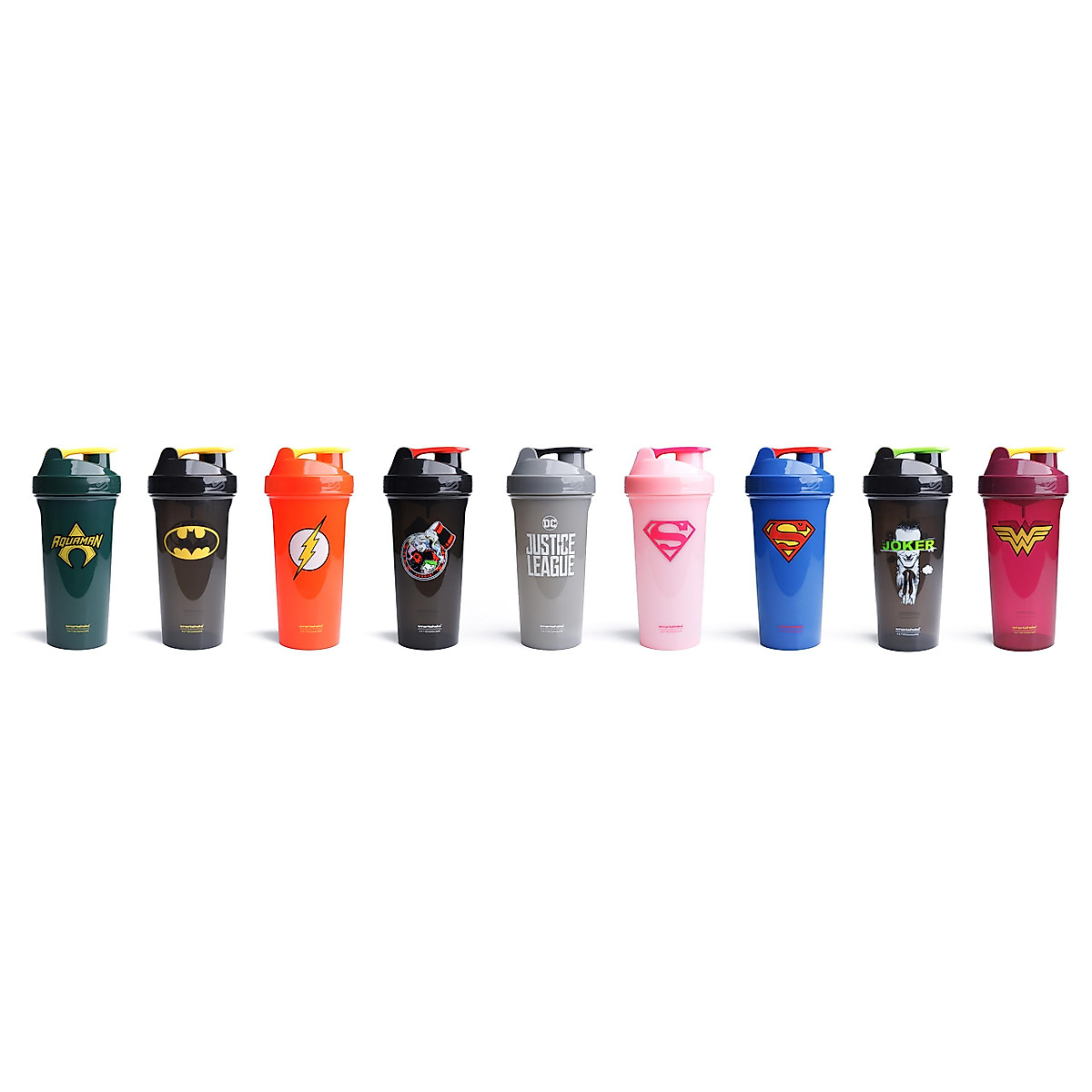 Smartshake Lite Justice League Protein Shaker Bottle 800ml – DC Comics Wonder Woman Water Bottle, Leakproof BPA Free Gym Shaker Bottle for Protein Shakes And Protein Powder, Wonder Woman
