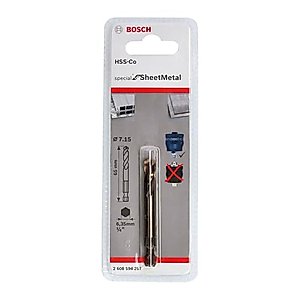 Bosch Professional 1x Pilot Drill Bit Plus HSS-Co (Socket Hexagonal Shank, 7.15 x 85 mm, Accessory Hole Saw)