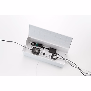 Yamazaki Home Cable Box - Outlet Cord Storage Organizer, Cover Protector ABS Plastic One Size White