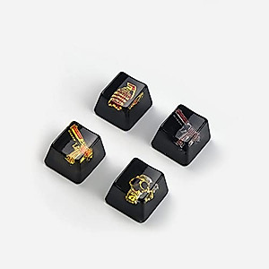 Pearlead Creative Resin R4 Keycap Replacement Gaming Keyboard Keycap for MX Switch Mechanical Keyboards DIY Decoration (Grenade)