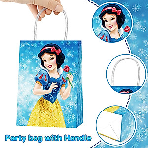 24PCS Princess Prince Party Favor Bags - Prince Princess Party Bags, Princess Birthday Bags with Handles, Princess Goodie Bags for Girls Gift Party Favor Decorations Theme Birthday Party Supplies