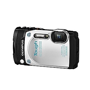 Olympus TG-870 Tough Waterproof Digital Camera (White) - International Version
