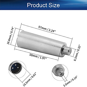 Heyiarbeit Female RCA to XLR Male Adapter, XLR to RCA Converter Gender Changer Audio Coupler Connector - 4 Pack