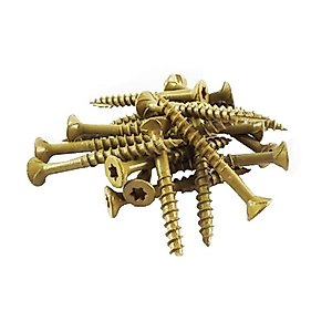 WoodPro Fasteners AP8X112-5 T20 5-Pound Net Weight 8 by 1-1/2-Inch All Purpose Wood Construction Screws, 1050-Piece, Gold