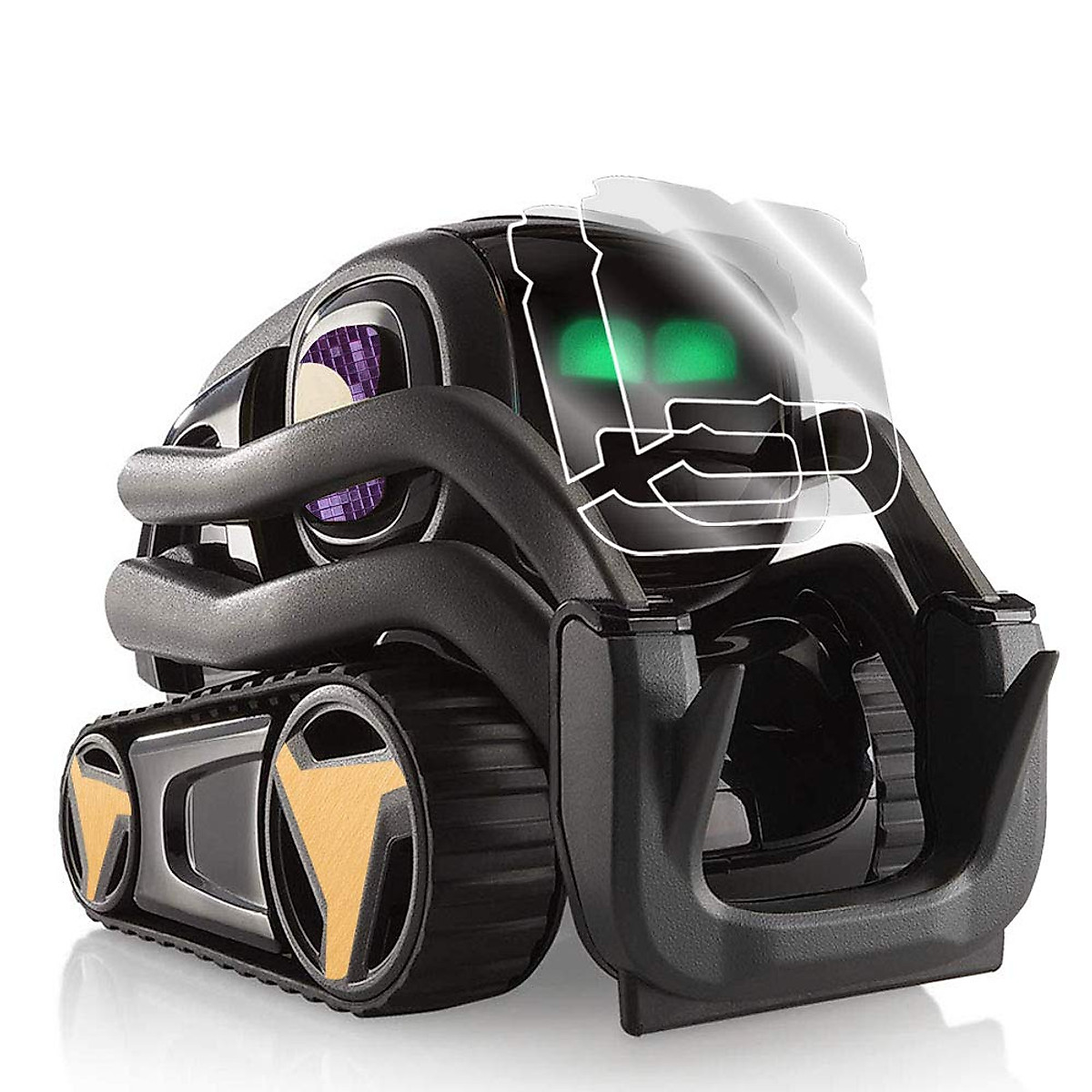 IPG for Vector Robot Face Screen Guard Decoration KIT Protector from Unexpected Attacks of Kids and Pets.Include Wheels&Body Set 7 Units Decals+2 Units Screen Protector (Purple & Gold)