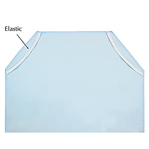 American Baby Company 100% Natural Cotton Percale Standard Daycare/Pre-School Cot Sheet, Blue, 23" x 51", Soft Breathable, for Boys and Girls