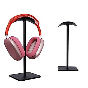 GEEKRIA Aluminum Alloy Headphones Stand for Over-Ear Headphones, Gaming Headset Holder, Desk Display Hanger with Solid Heavy Base Compatible with Sony WH-1000XM5 (Black)
