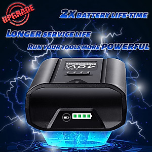 【Upgrade】 6.0Ah 40Volt Replacement Battery for Kobalt 40V MAX Battery 2540C-06 Lithium-ion Battery for KB440-03 KB2540C-06 KB640-03 KB240-06 for Cordless Power Tools -High Capacity