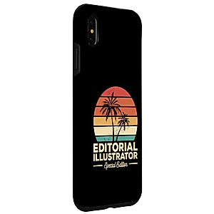iPhone XS Max Vintage Editorial Illustrator Case