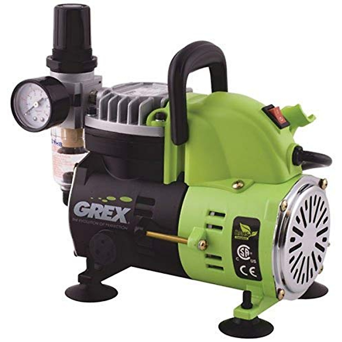 Grex AC1810-A 1/8 HP 115V Portable Piston Air Compressor