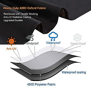 Patio Furniture Set Cover Outdoor Waterproof Patio Table Furniture Set Covers No Tears Tear Proof Dust Outdoor Patio Furniture Cover Square Patio Table Cover 78" L x 78" W x 33" H