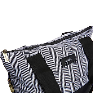 JuJuBe All That Tote Bag, Lightweight Zippered Tote Diaper Bag with Organization Pockets and Comfortable Shoulder Straps for Everyday Travel Work Laptop Bag or Baby Bag for Diapers, Accessories