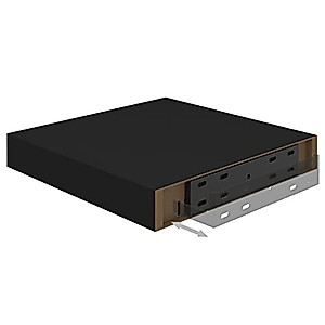 SKM Floating Shelves Wall Shelves for Awards, Books, Collectibles, Ornaments Display 9.1"x9.3"x1.5" 1 PCS Black