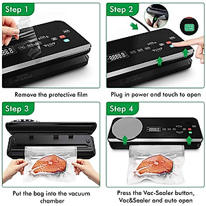 Vacuum Sealer 80Kpa Full Automatic Vacuum food sealer with Kitchen scaler