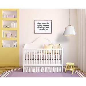 Generic The Day You Were Born Nursery Wall Art - Religious Wall Art | Nursery Prints | Quote Wall Art | Baby Boy Nursery | Baby Girl Nursery | Expecting Mom Gift 12x16 Brown