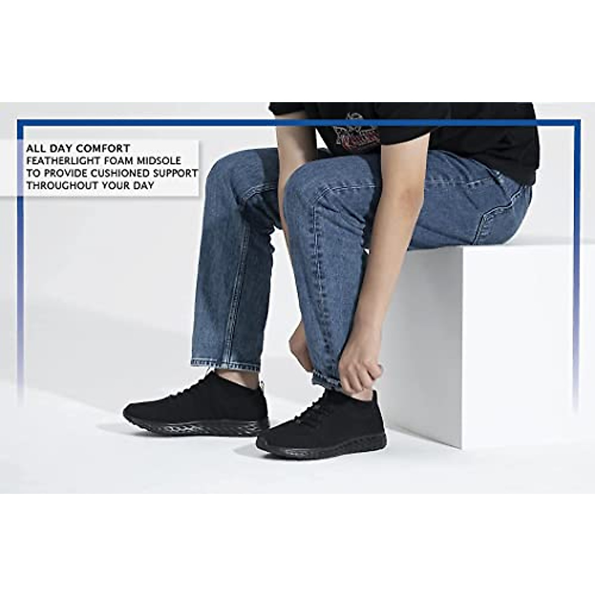 Shoes for Crews Everlight, Men's Non Slip, Breathable, Lightweight, Lace-Up,Water Resistant Work Shoes, Size 10.5 Wide Black