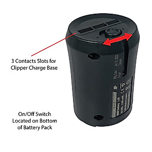 Clipper battery replacement for Oster cordless clippers - PowerPro/PowerPro Ultra. 60% more Capacity | Oster pro / Oster clippers cordless professional battery | Oster lithium ion cordless clipper