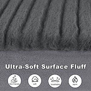 Kudoggy Large Dog Bed, Orthopedic Dog Beds for Large Dogs, Dog Sofa Bed with L-Shaped Bolster, Memory Foam Dog Bed with Waterproof Liner and Washable Cover, 35"x26", Grey