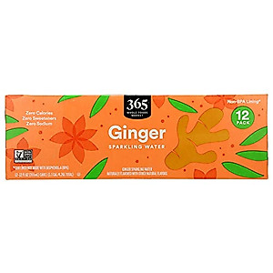 365 by Whole Foods Market, Sparkling Ginger Water 12Pk Cans, 12 Fl Oz