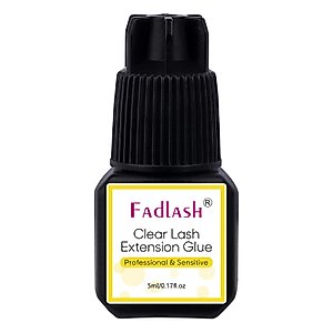 Lash Glue for Eyelash Extensions 5ml Clear Eyelash Glue 1S Drying Time 6 Weeks Retention Transparent Lash Extension Glue Extra Strong Eyelash Extension Glue Professional Use Only