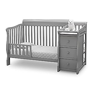 Delta Children Princeton Junction Convertible Crib N Changer, Grey