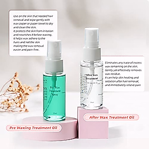 Roller Waxing Kit, Roll on Wax Kit, Wax Heater Depilatory, Wax Roller Kit for Hair Removal for Women Men Sensitive Skin, At Home Wax Machine with 100 Non-Woven Wax Paper and Pre-Wax Oil+After-Wax Oil