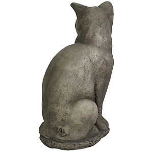Fleur de Lis Garden Ornaments LLC Big Siamese Cat Statue Large Kitty Sculpture