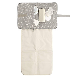 Storksak Organic Travel Changing Station, Pale Raindot