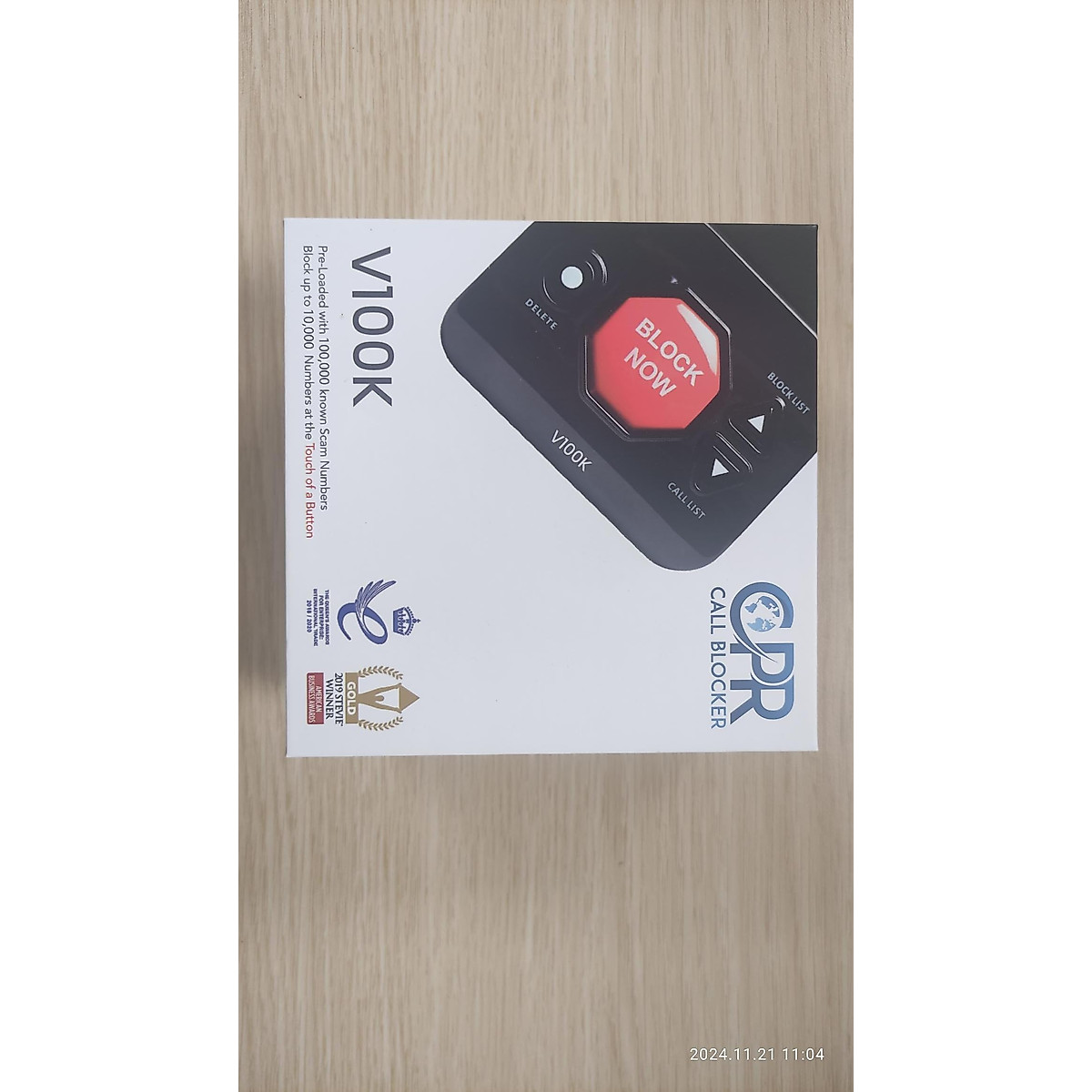 CPR V100K Spam Call Blocker for Landline Phones – Stop All Unwanted Calls at a Touch of a Button - Scam Call Blocker for Home Phones