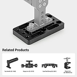 SMALLRIG Switching Plate Camera Easy Plate for Railblocks, Dovetails and Short Rods - Longer Version - 1598