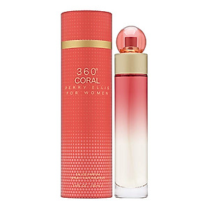 Perry Ellis 360 Coral for Women Eau De Parfum, 3.4 Ounce, Multicolor