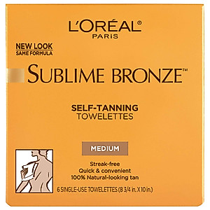 Loreal Paris Sublime Bronze self tanning Towelettes for body (3 Pack)