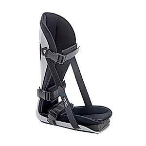 United Ortho Plantar Fasciitis Adjustable Leg Support Brace Fits Right or Left Foot for Soreness Relief, Foot Pain and Stretching, Medium, Black