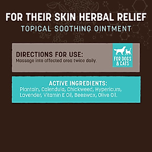 Earth Animal Herbal Remedies | Skin and Paw Soother | 2 fl oz