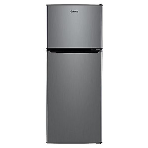 Thcbme 4.6. Cu ft Two Door Mini Refrigerator with Freezer, Stainless Steel