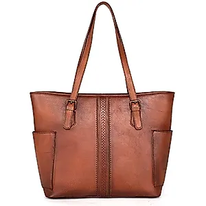Montana West Purses and Handbags Genuine Leather Purses for Women Hobo Bags Shoulder Tote Purse MWG04-G9068BR