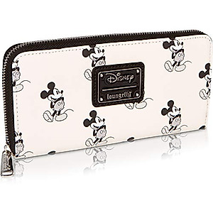 Loungefly Disney Mickey Mouse Faux Leather Wallet - Bi-Fold & Zip Around