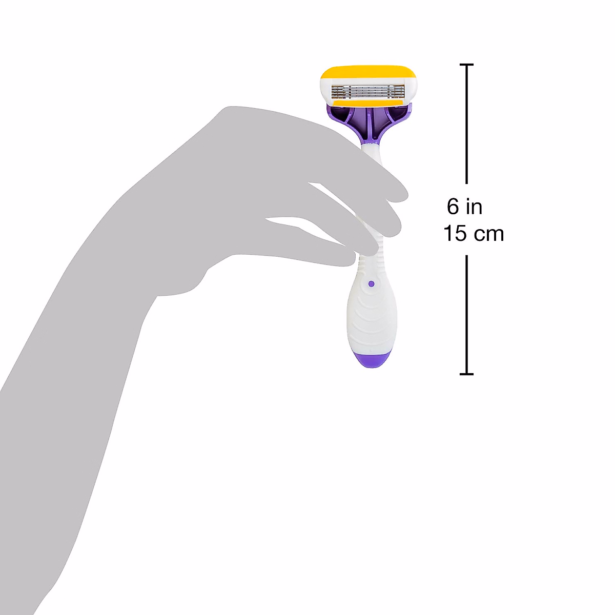 About Body Spa Shave 4-Blade Disposable Razors, Premium Disposable Shavers With Coconut Oil Moisture Pad, 4 Count