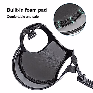 Dog Helmet, Adjustable Pet Hat Drop Resistant Outdoor Bike Pet Cap with Double Ear Holes for Small Medium Large Dogs(S/M/L)