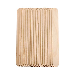 Vtrem 100g Hard Wax Beans Painless Hair Removal kit with 20pcs Wax Spatulas Strawberry Flavor Solid Depilatory Wax for Face, Eyebrow, Back, Chest, Bikini Areas, Legs (Red)