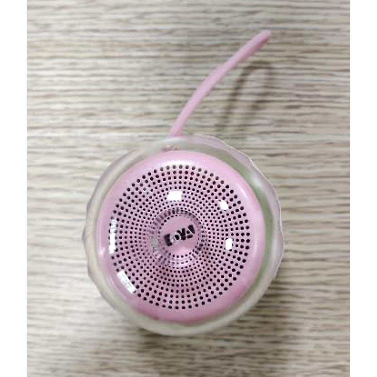 EWA A119 Mini Bluetooth Speaker with Lanyard, Small Speaker with Bass Radiator, IPX7 Waterproof, Tiny but Powerful, Cute Metal Wireless Portable Speaker (Rose-Gold)
