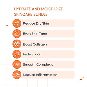 Noche Y Dia Hydrating and Moisturizing Vitamin C Bundle - Vitamin C Serum & Vitamin C Face Cream