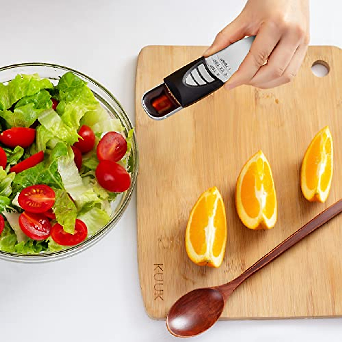 KitchenArt Pro Adjust-A-Tablespoon, Silver, 6.25 x 1.5 x 1 inch