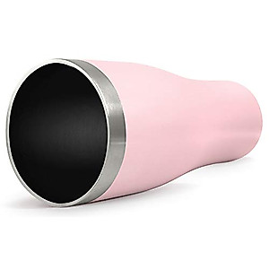 Simple Modern Tumbler with Clear Flip Lid and Straw | Reusable Insulated Water Bottle Stainless Steel Travel Mug | Slim Cruiser Collection | 32oz, Blush