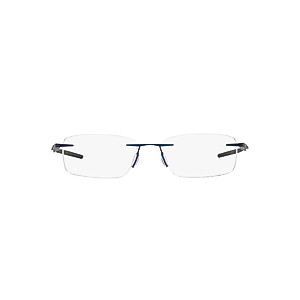 Oakley Men's Ox5118 Wingfold Evr Rectangular Prescription Eyeglass Frames, Satin Midnight/Demo Lens, 53 mm