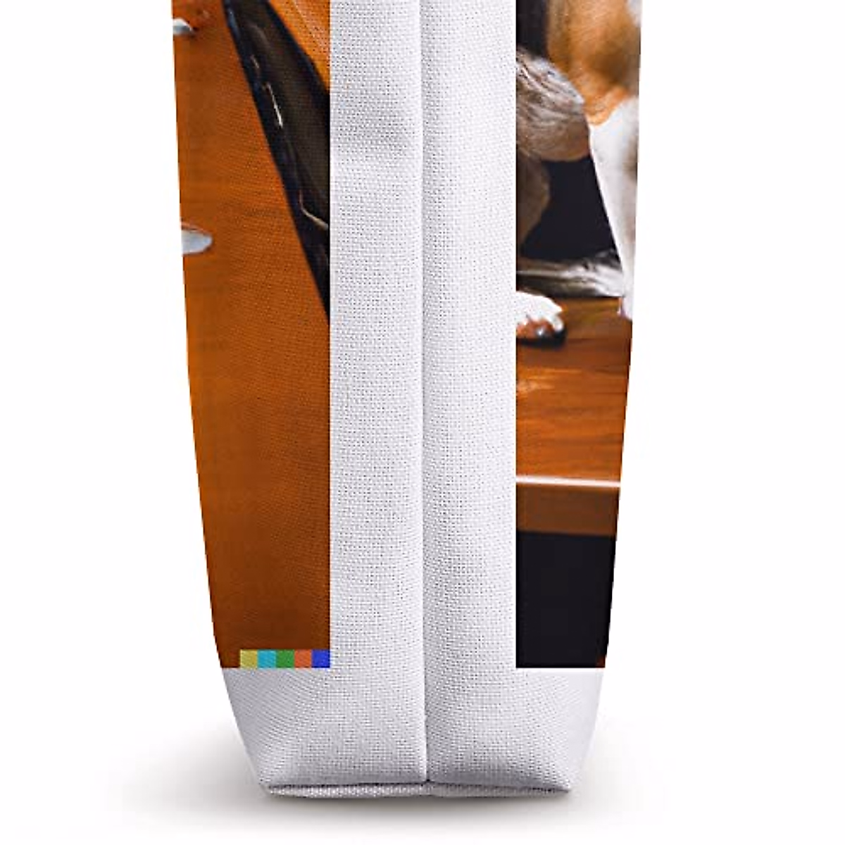 A Beagle playing piano Tote Bag