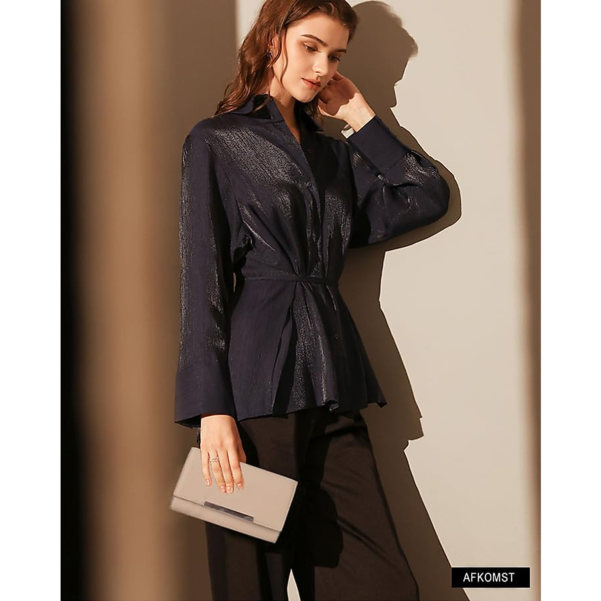 AFKOMST Summer Clutch Purses for Women 2024 Formal Crossbody Evening Bag and Wristlet Handbags with Chain Strap