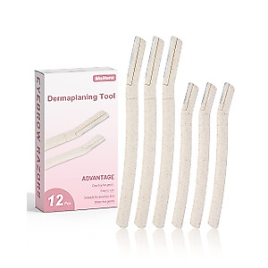 Dermaplaning Tool for Face, 15 Pcs Microblade Eyebrow Razor, Dermaplane Razor for Women Face