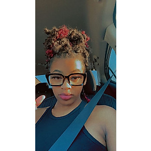 Kursan Classic Non Prescription Clear Lens Glasses for Women Men Thick Square Frame Eyeglasses (Bright Black)