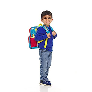 AI ACCESSORY INNOVATIONS Cocomelon JJ's Kids Backpack with ABC Song Sound Chip for Boys and Girls, Pre-school Toddler Travel Bag with Padded Back and Adjustable Straps, Versatile 12"